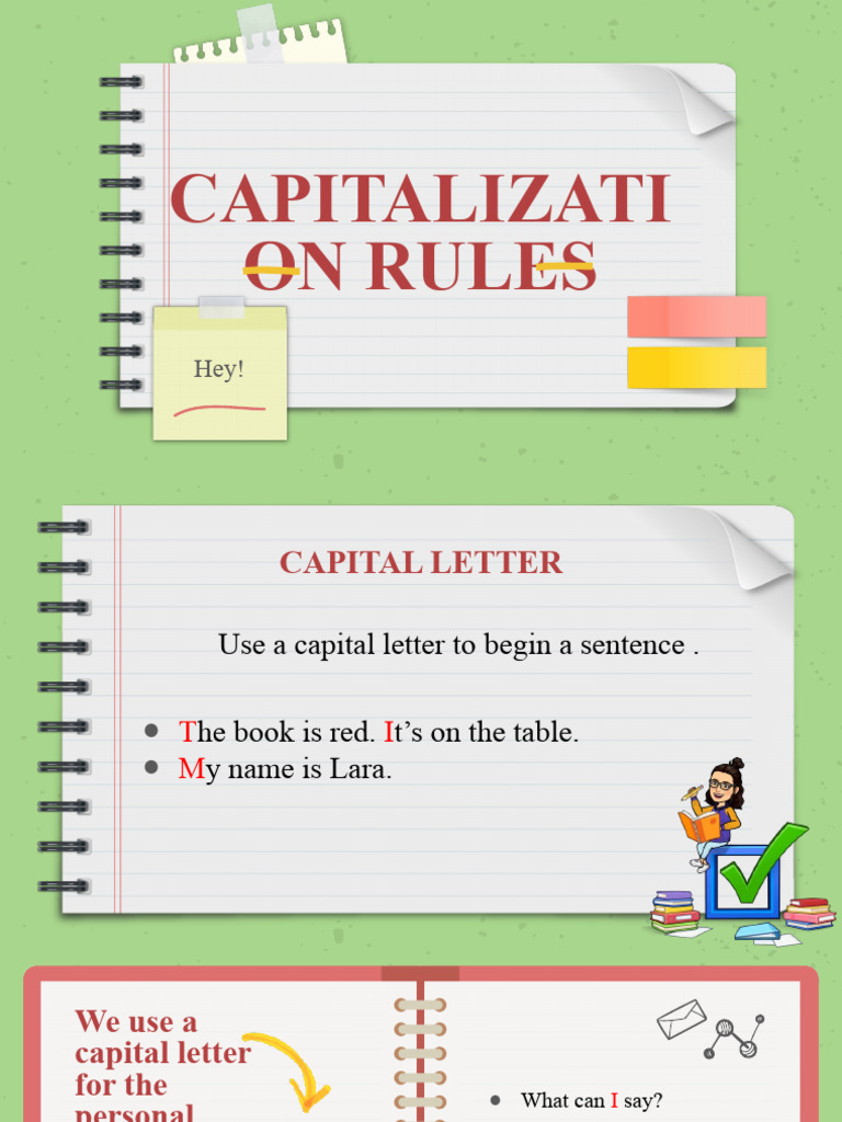 Capitalization Rules Grammar Guides 135340 | PDF | Linguistics