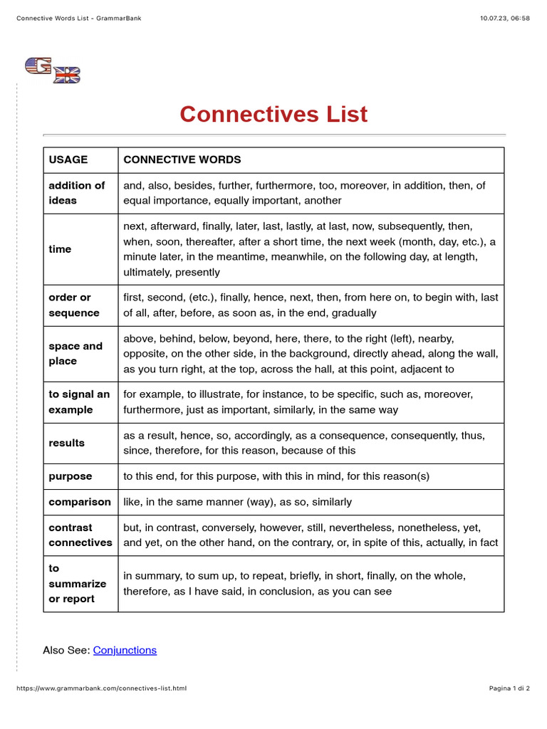 Connectives | PDF