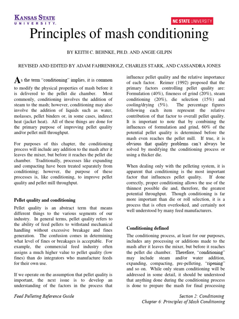 2-6 Principles of Mash Conditioning | PDF | Evaporation | Water