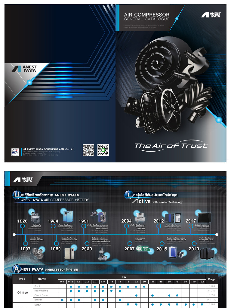 CATALOG AIR COMPRESSOR ANEST IWATA (NEW)2022 | PDF