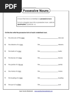 Possessive Noun Hunt | PDF