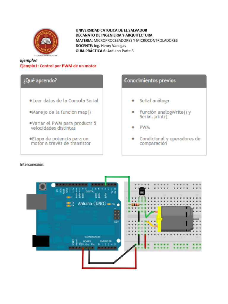 Arduino: Control de Motores y Sonidos | PDF