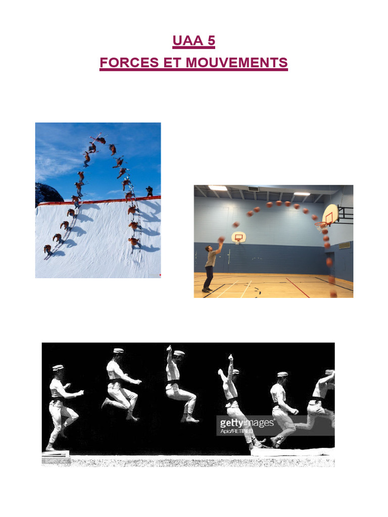 Forces et mouvements en physique UAA5 | PDF | Mouvement (Physique ...