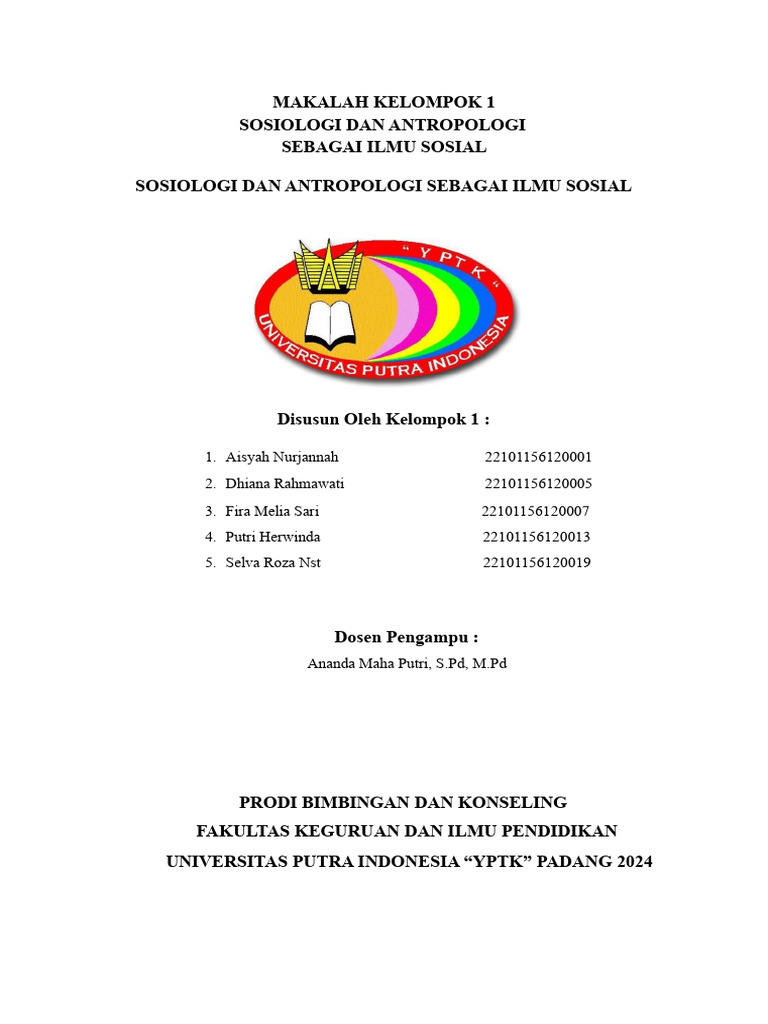 Makalah Sosiologi Dan Antropologi-2 | PDF