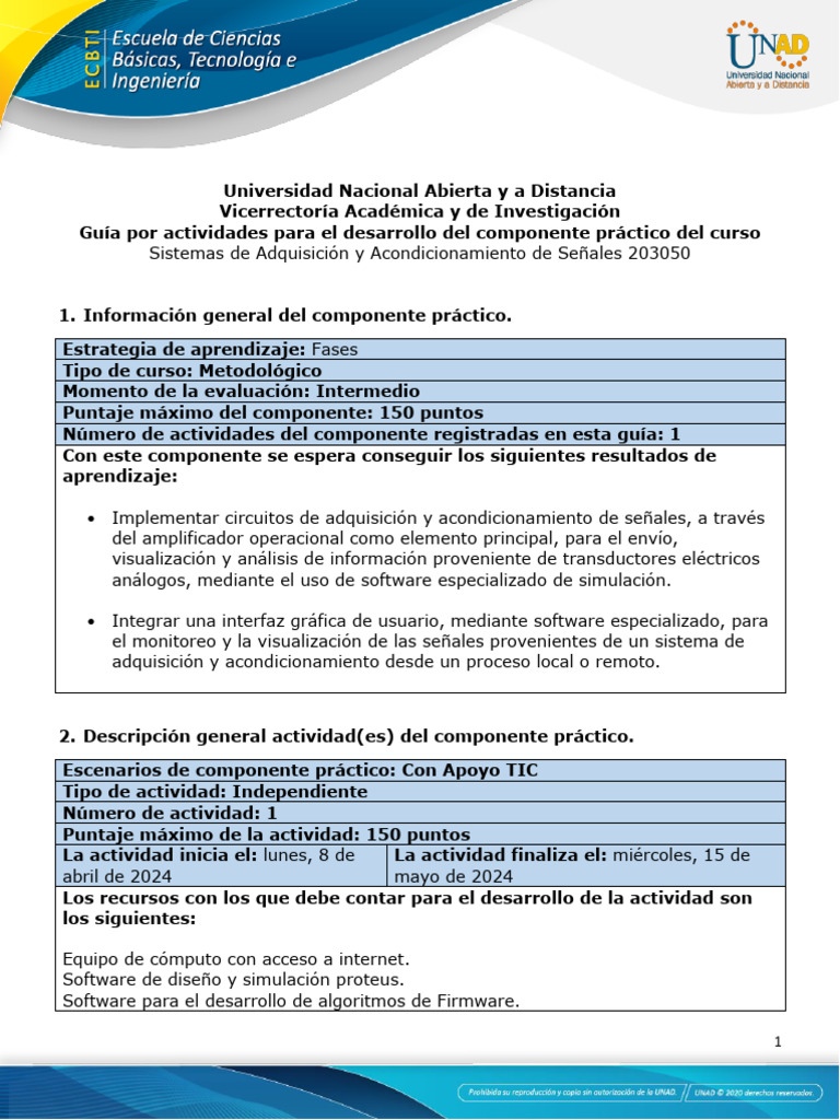 Guía para El Desarrollo Del Componente Práctico - Unidad 3 - Fase 4 - Componente Práctico ...