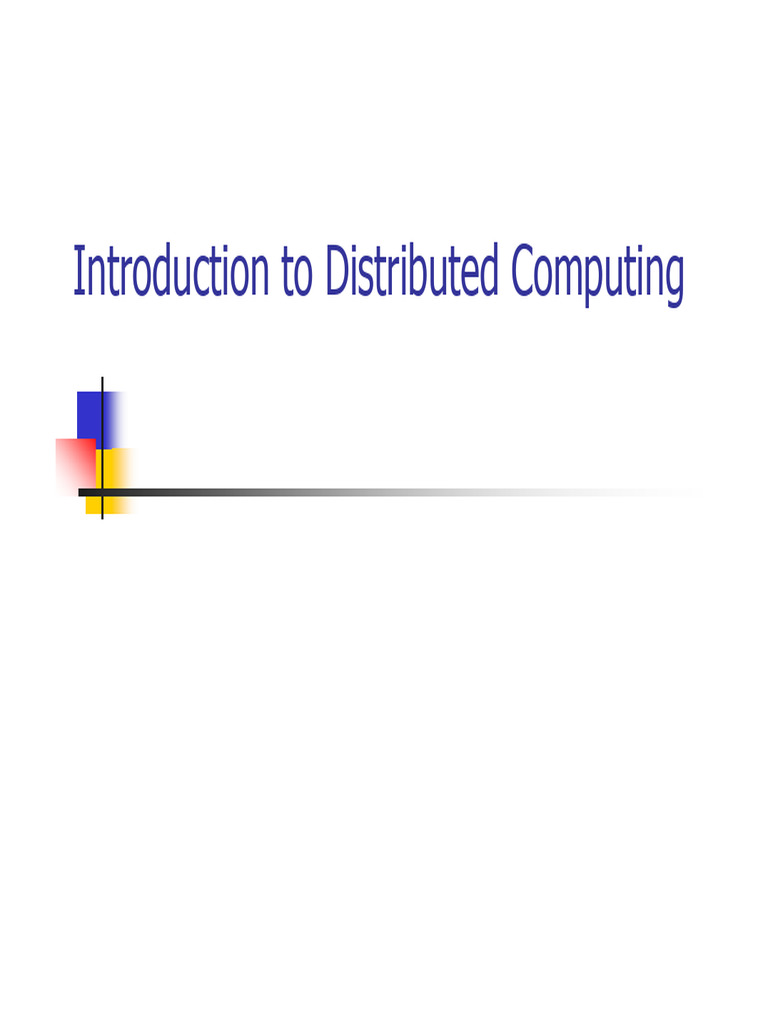 IntroDistribuetComputing | PDF | Distributed Computing | Peer To Peer