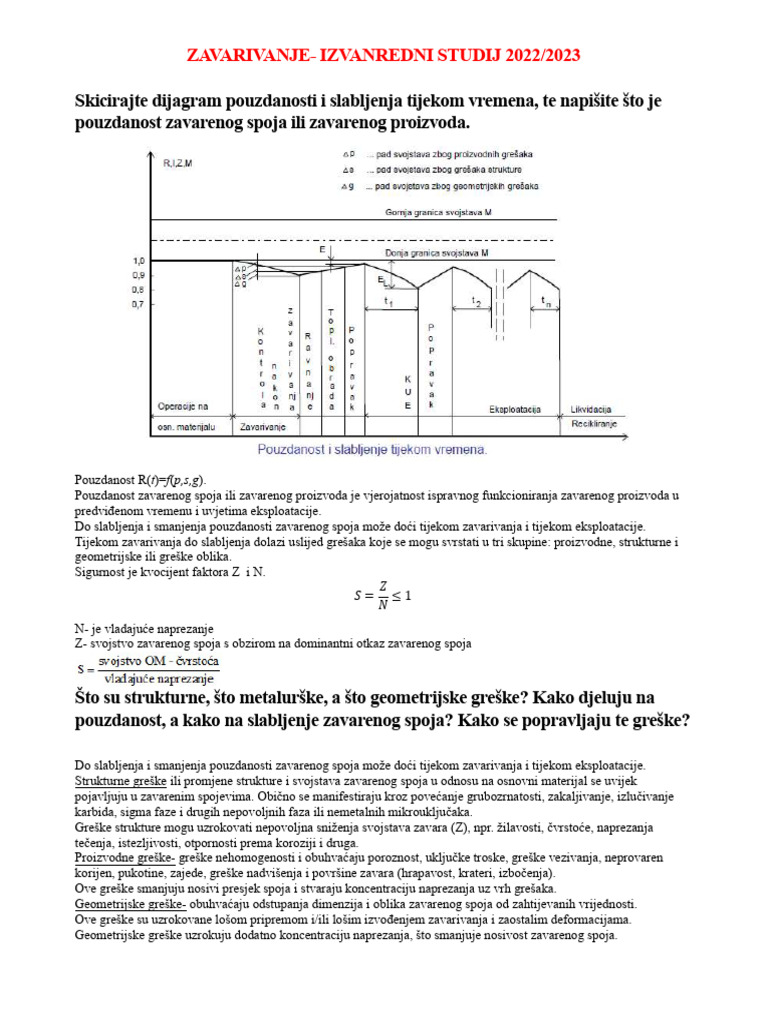ZAVARIVANJE-izvanredni 2022 23 | PDF