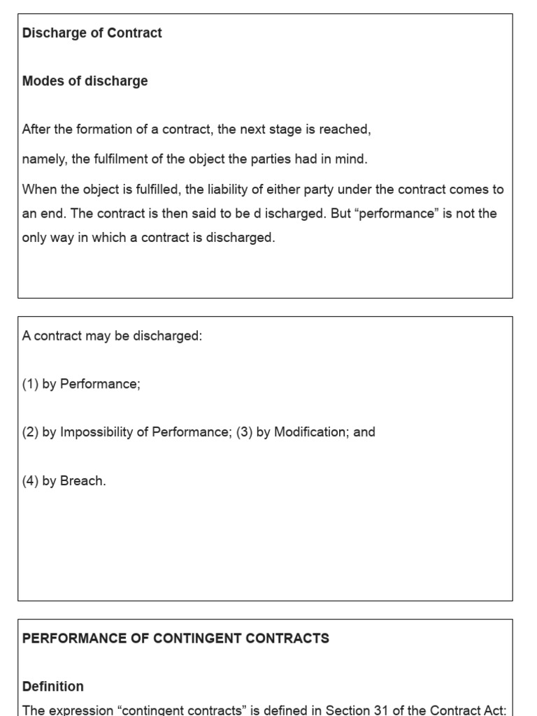 Performance of Contracts | PDF | Private Law | Common Law