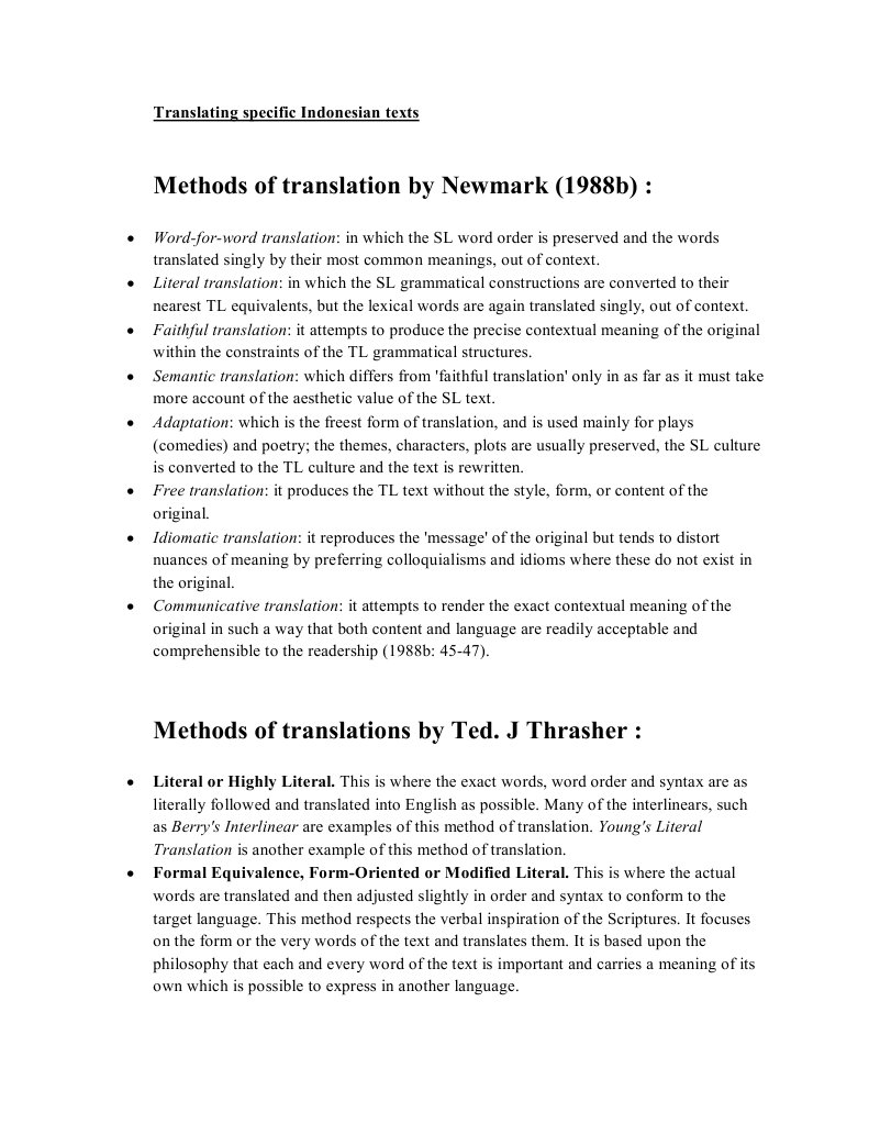 Methods of Translate | PDF | Translations | Semantics