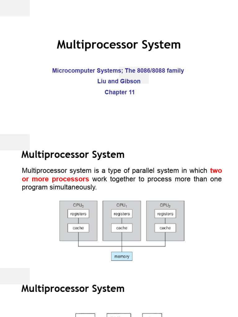 L2 - Multiprocessor System | PDF | Central Processing Unit | Computing