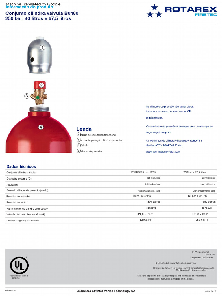 027630036a - B0480 CO2 Cylinder Valve Assembly | PDF