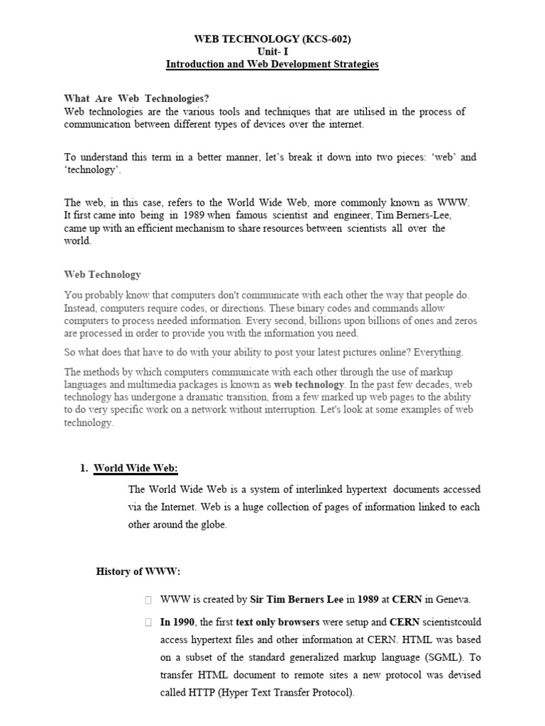 Unit 1 Kcs602 Pdf Inheritance Object Oriented Programming World Wide Web