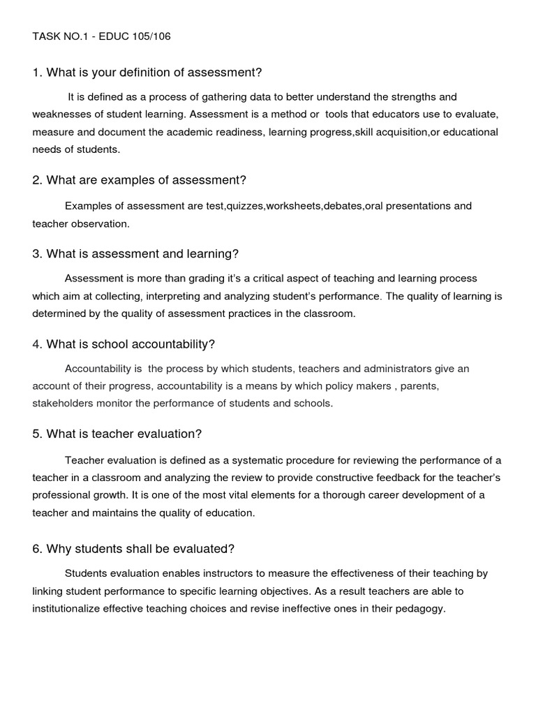 Educ 105 106 | Download Free PDF | Educational Assessment | Teachers