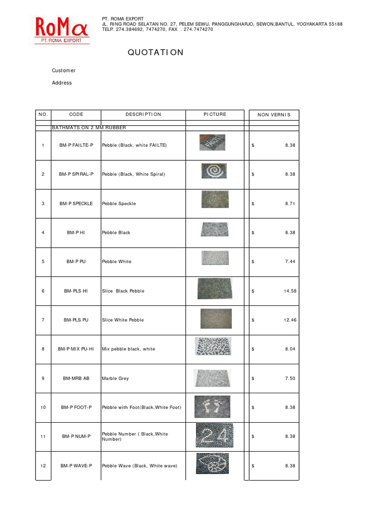 Quotations on 2015 Bathmats | PDF