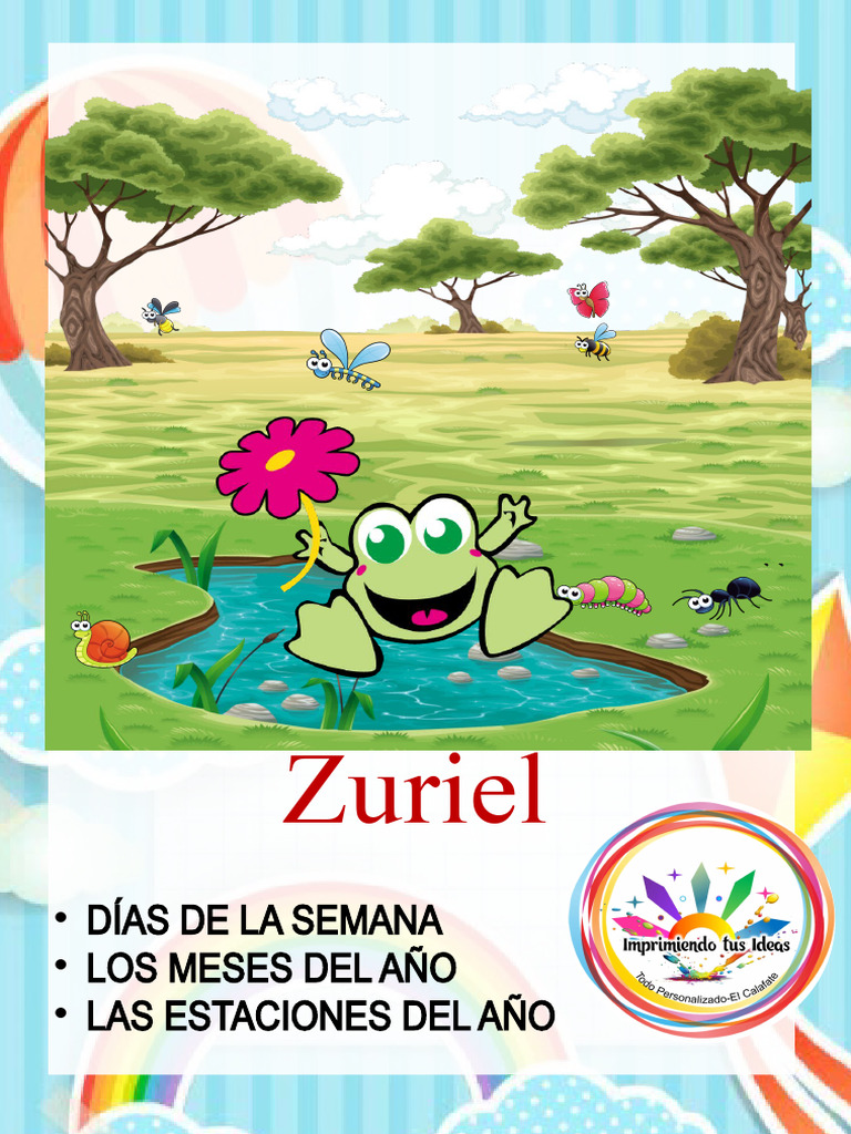 Tarjetas Dias Semana Meses Estaciones | Descargar gratis PDF ...