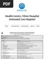 Maternity Case Record Book Guidelines | PDF | Childbirth | Pregnancy