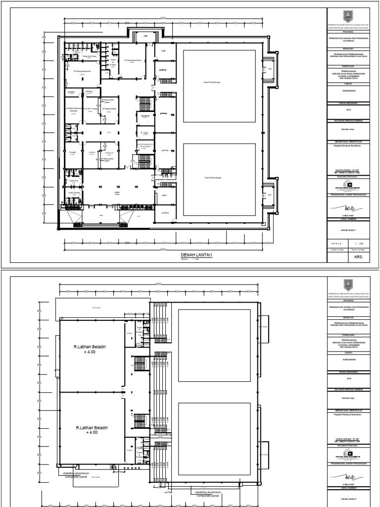Gambar Kerja Pembangunan GSG 2 Desember Lanjutan | PDF