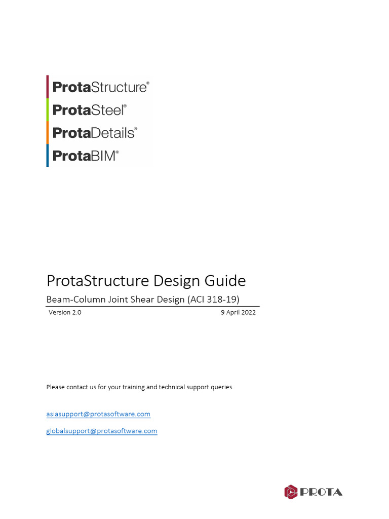 ProtaStructure Design Guide - Beam-Column Joint Shear Design - ACI318 ...