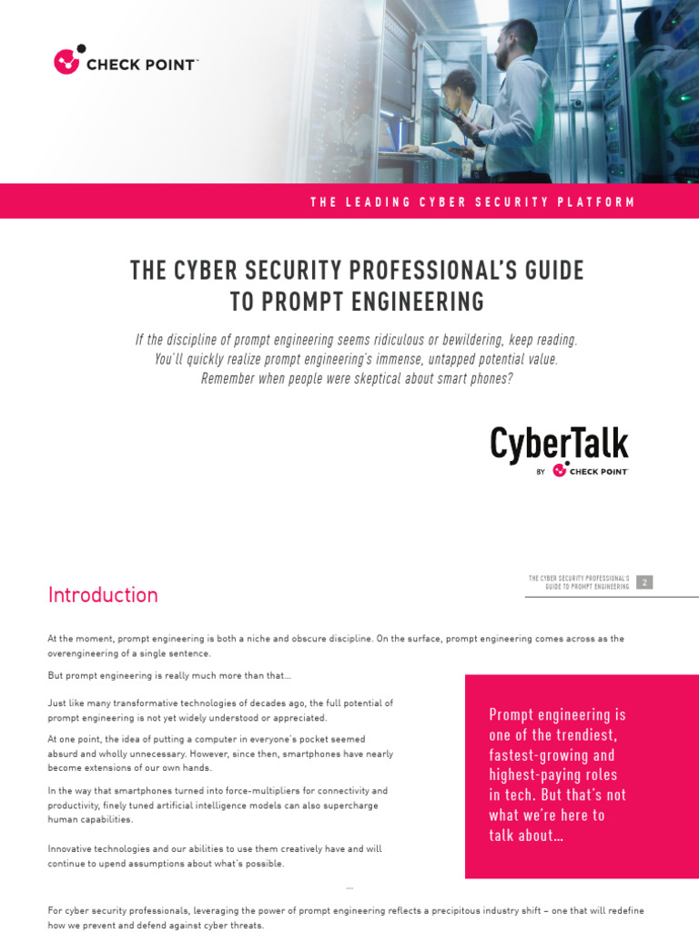 Cybersecurity Guide to Prompt Engineering | PDF | Computer Security ...