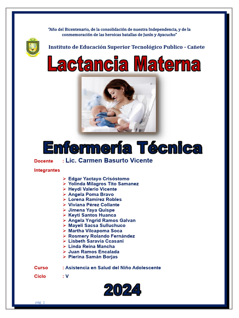 Lactancia Materna | PDF | Amamantamiento | La leche materna