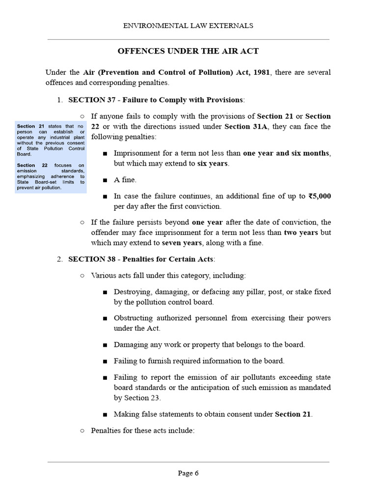 Offences Under Air Act | PDF | Crimes | Crime & Violence
