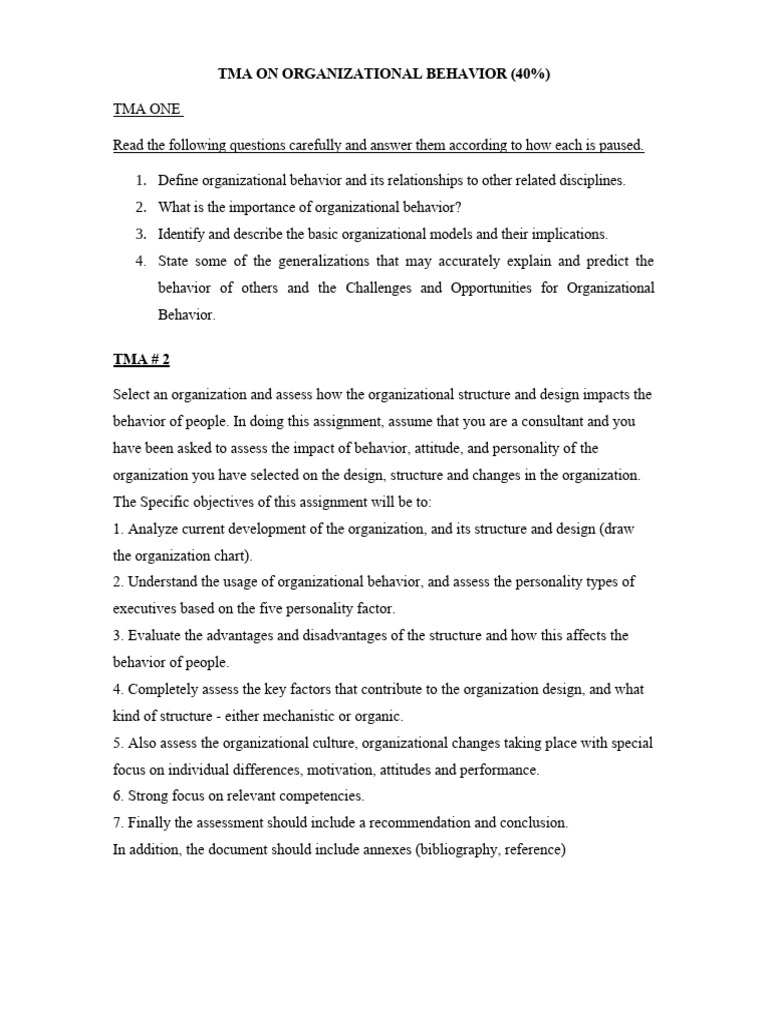 Organizational Behaviour | PDF | Organizational Behavior | Behavior