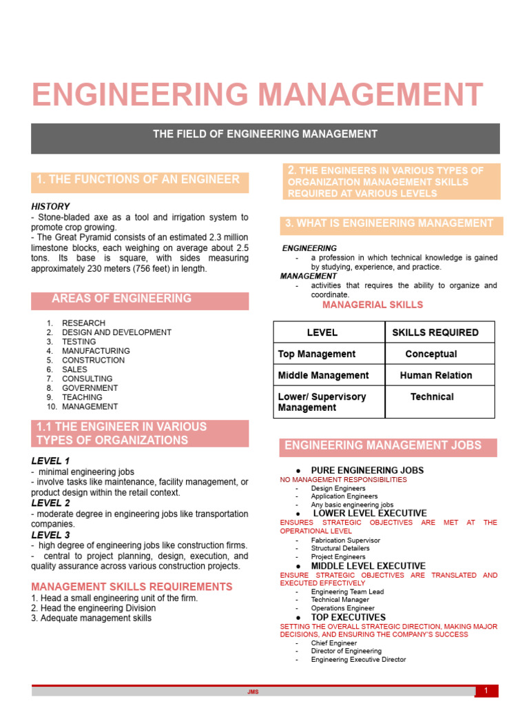 Engineering Management Notes | PDF | Mathematical Optimization ...