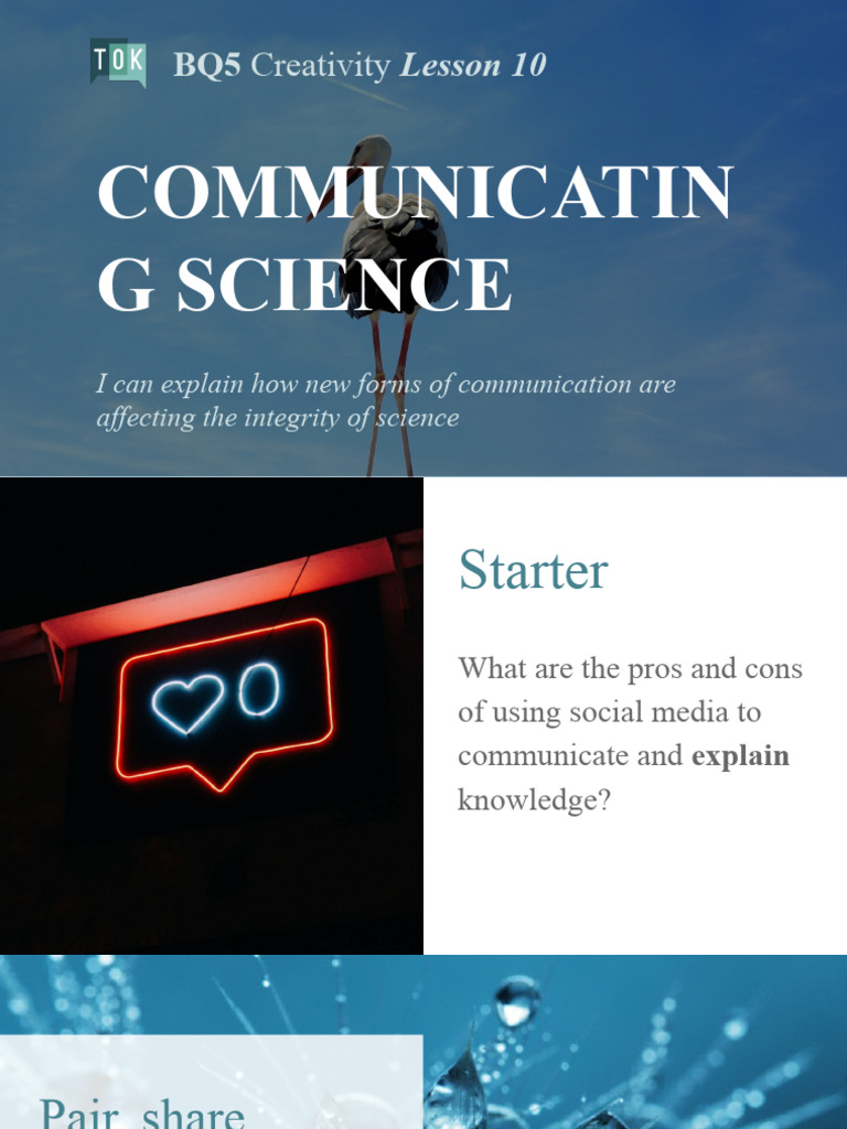 5.10 Communicating Science (Technology - Sciences) | PDF | Science ...