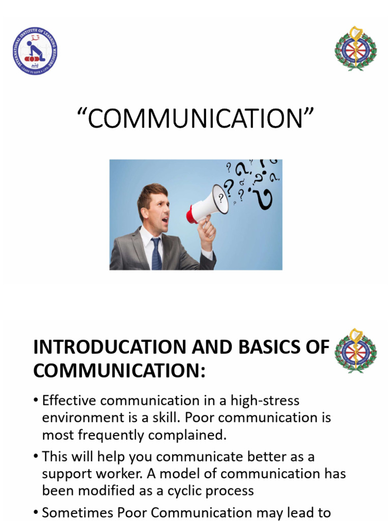 CHP 03 Communication | PDF | Communication | Nonverbal Communication