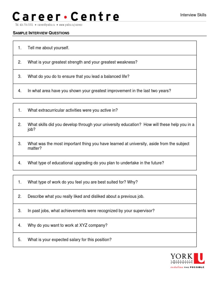 Interview Booklet | Interview | Question