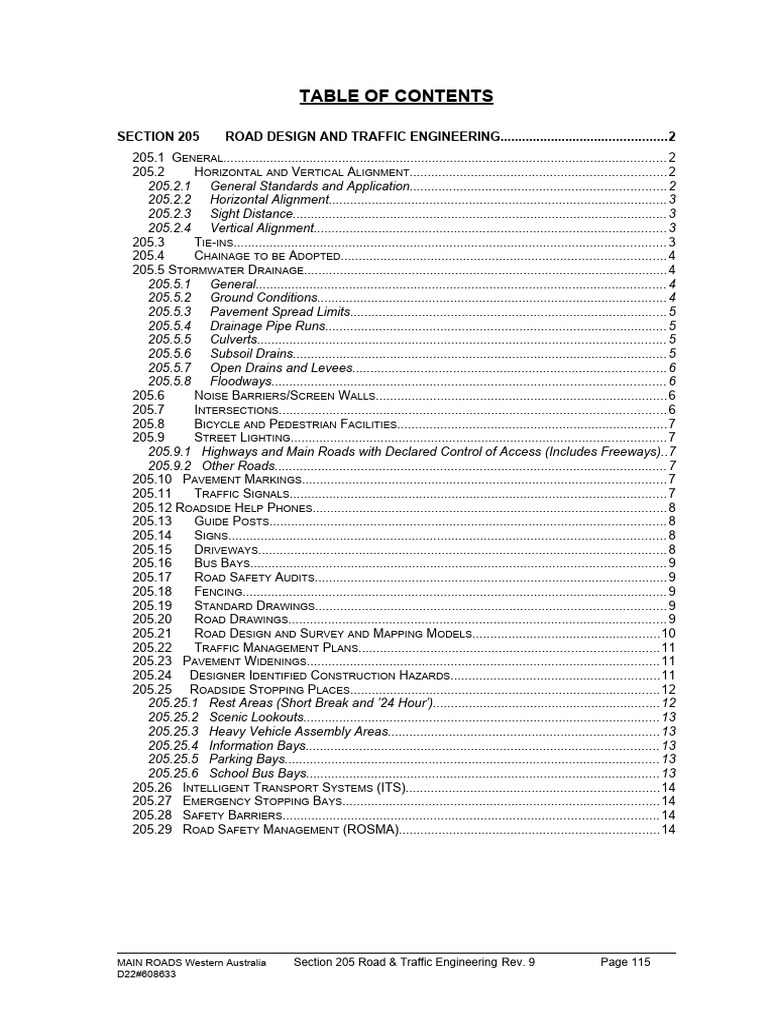 Road Design & Traffic Engineering Guide | PDF | Road | Storm Drain