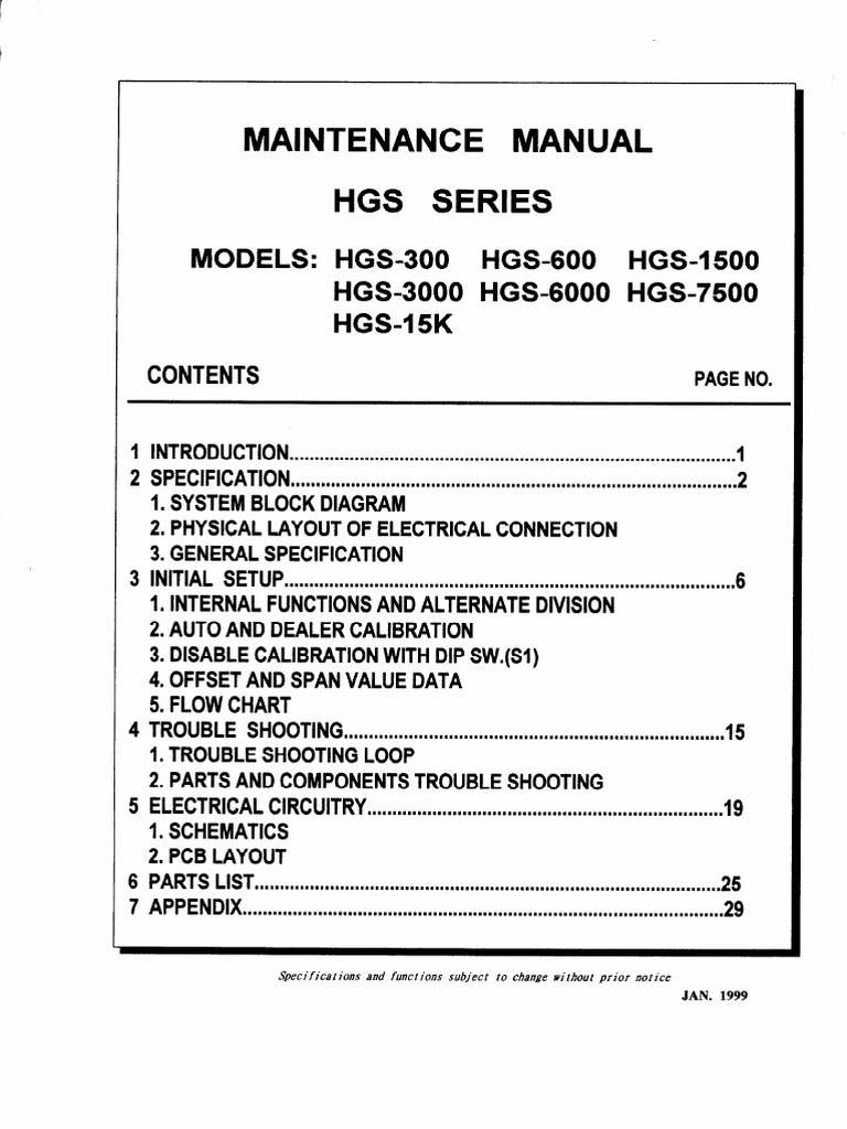 Hgs Servicemanual | PDF