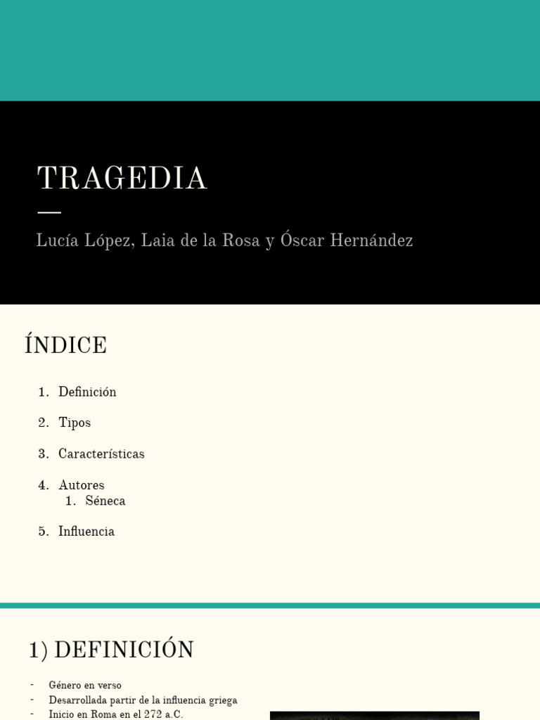 Tragedia Romana: Influencia y Autores | PDF | Tragedia | Séneca El Joven