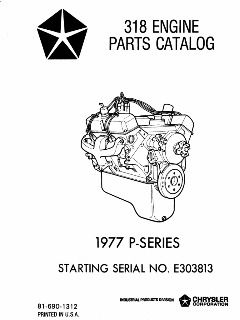 Series 318 Engine Parts Catalog 81-690-1312 | PDF
