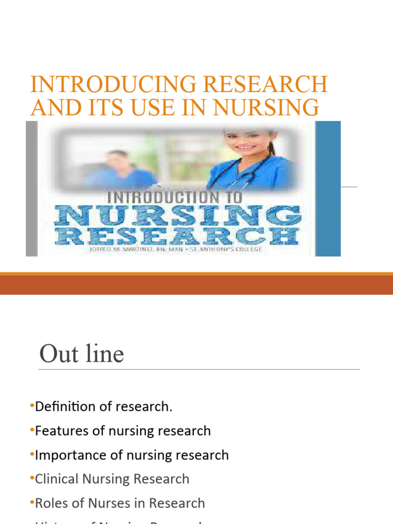 1 - Research Introduction | PDF | Nursing | Evidence Based Practice