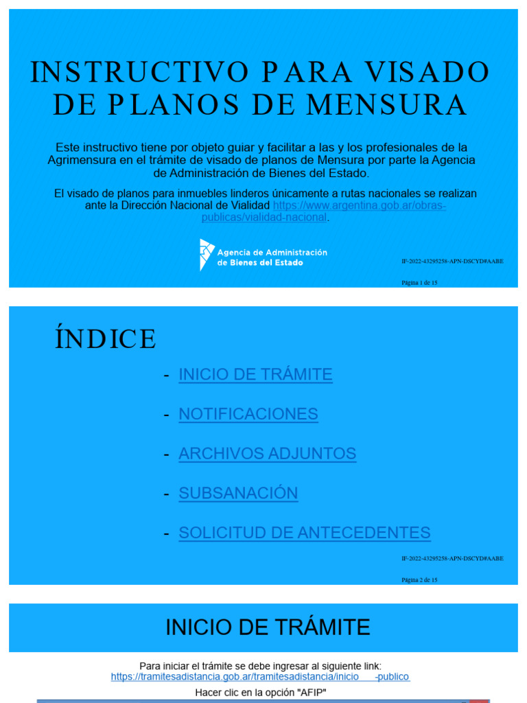 Instructivo para Visado de Planos | PDF