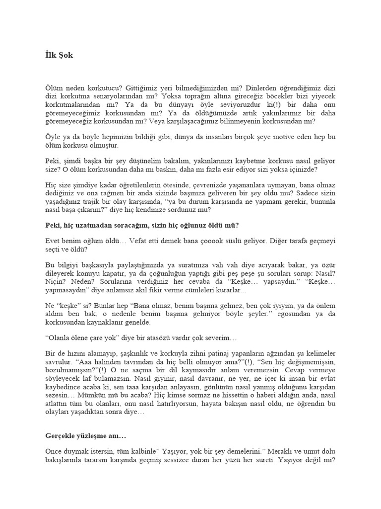 İlk Şok (Filiz Baştüzel - Öykü) | PDF