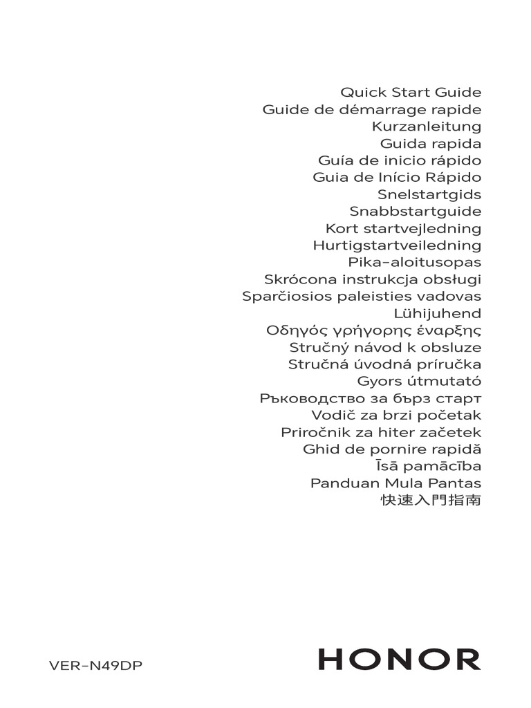 Porsche Design HONOR Magic V2 RSR Gu A de Inicio R Pido - (Magic OS 7.2 - 01, VER-N49DP, Es ...