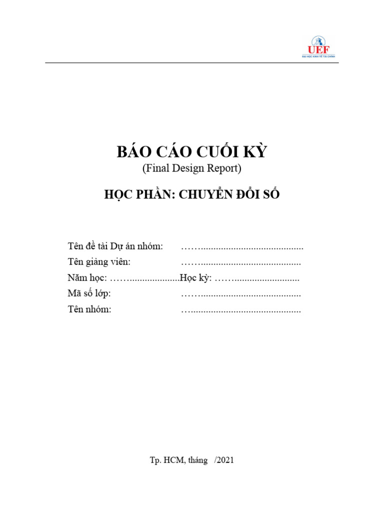 Uef-Bieu Mau Bao Cao Cuoi Ky-2022 | PDF