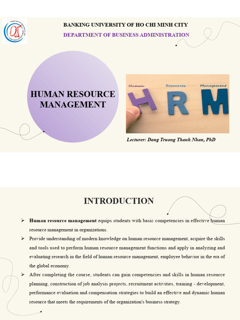 HRM1 | PDF | Human Resources | Human Resource Management