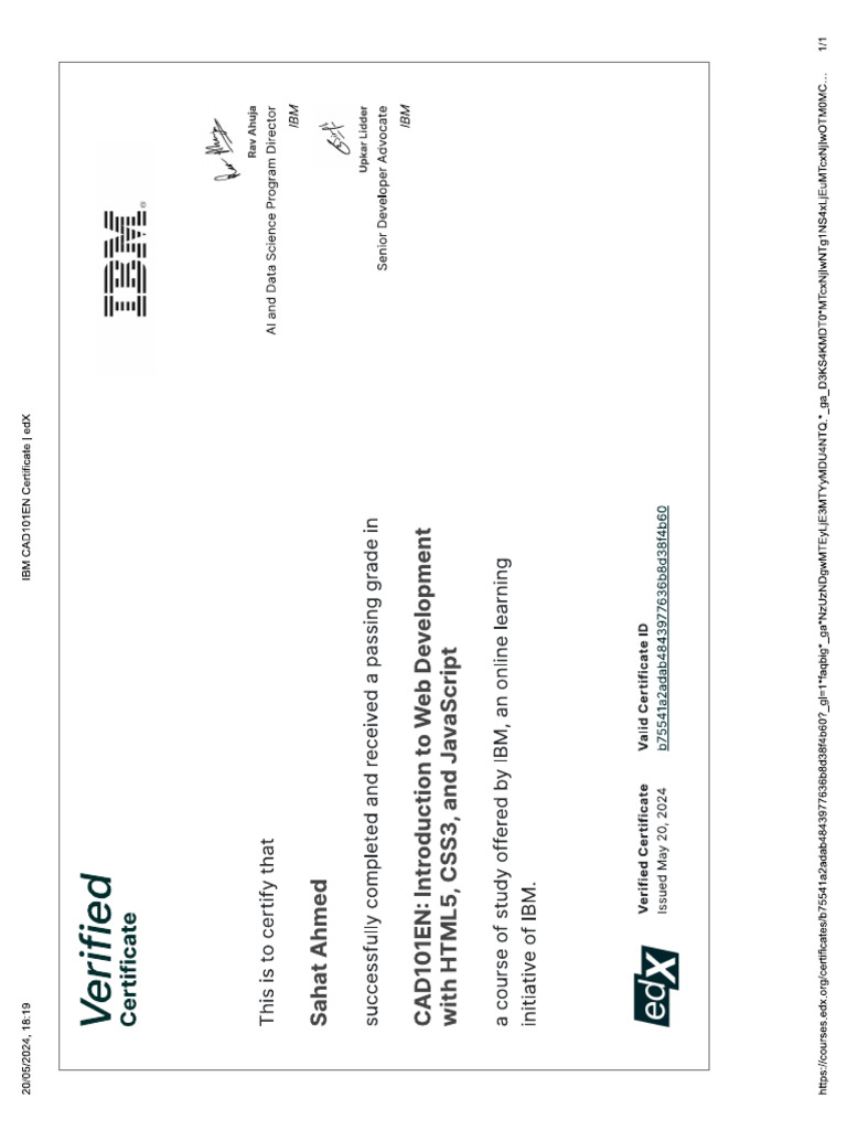 Edx Web Design Certificate | PDF