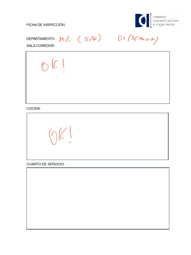 Ficha de Inspección - 102 | PDF
