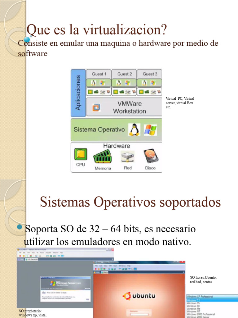 Que Es La Virtualizacion | PDF | Máquina virtual | Computación de 64 bits