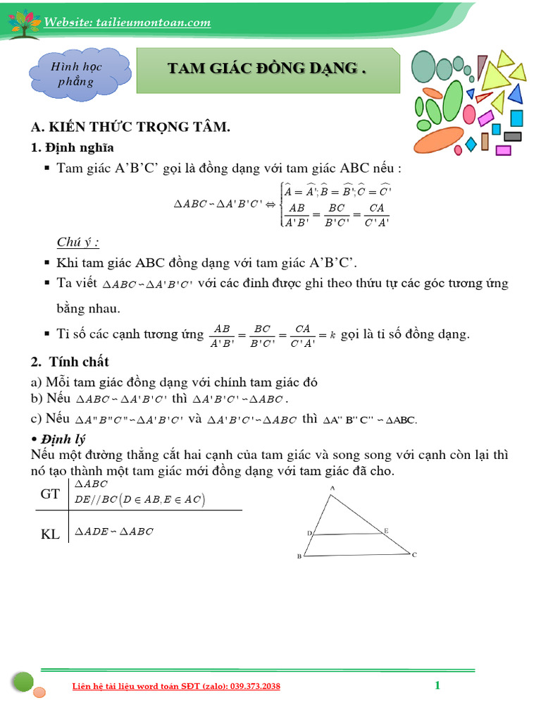 Tam Giác Đ NG D NG | PDF