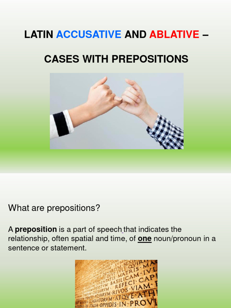 Latin Accusative & Ablative Cases Guide | PDF | Language Arts & Discipline