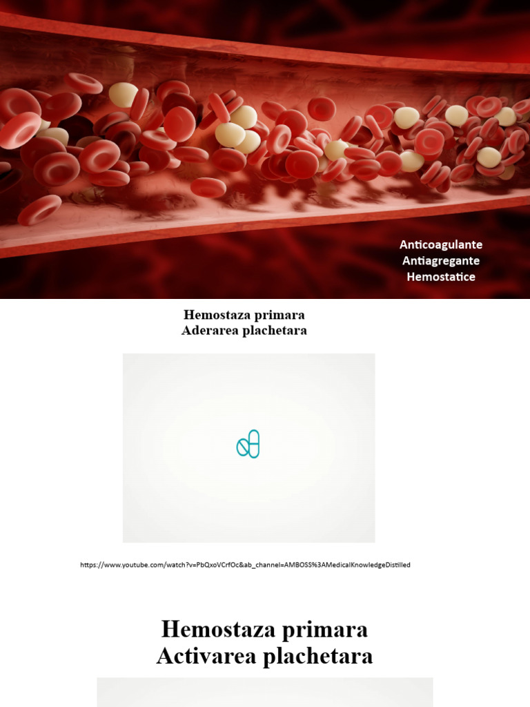 Lp5 - Anticoagulante, Antiagregante, Hemostatice | PDF
