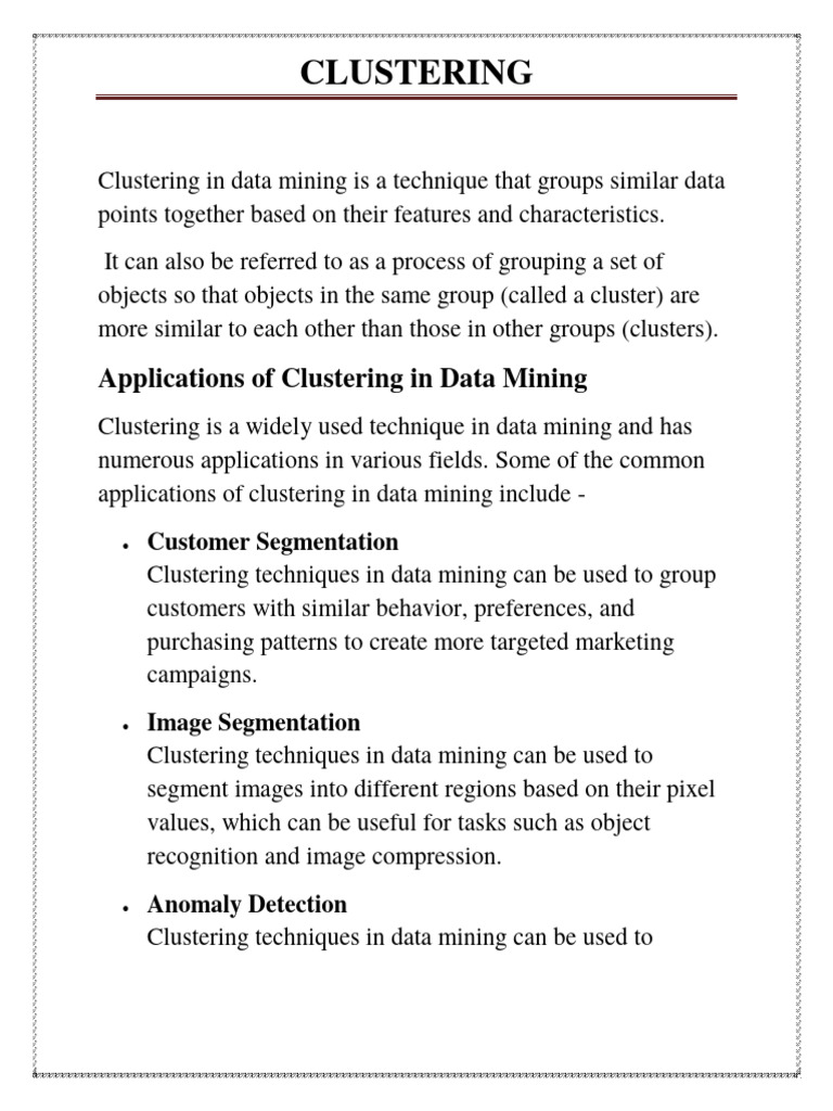 Fundamentals of Data Science Unit 3 | PDF | Cluster Analysis | Data Mining