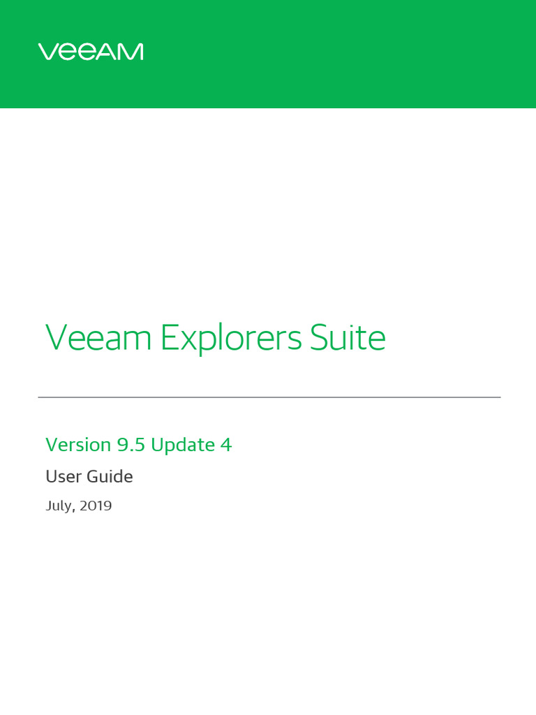 Veeam Backup 9 5 U4 Explorers User Guide | PDF | Active Directory | Share Point