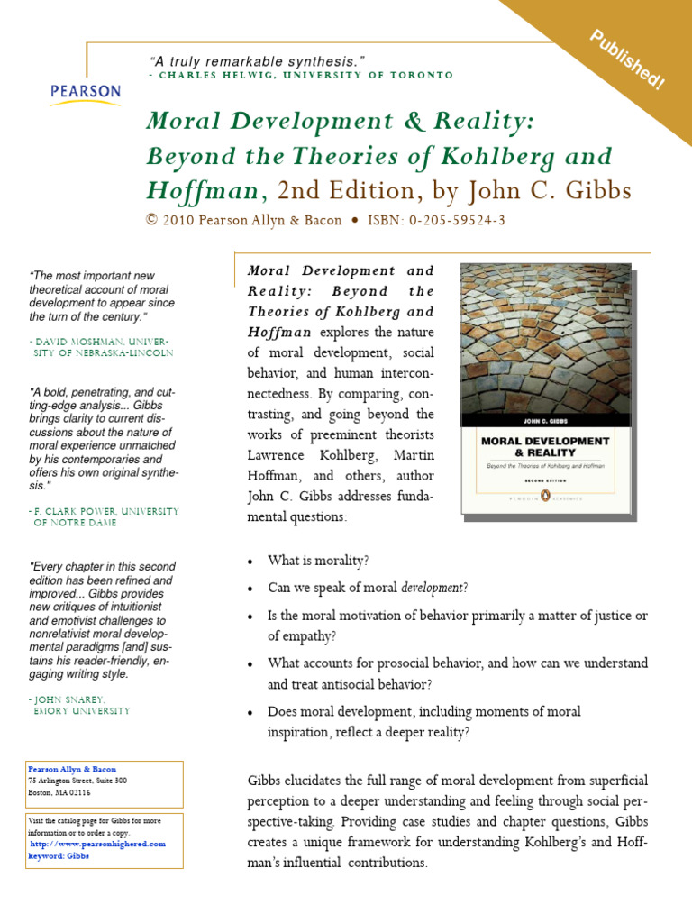 Gibbs Moral Development & Reality 2nd Ed. | PDF | Developmental Psychology | Juvenile Delinquency