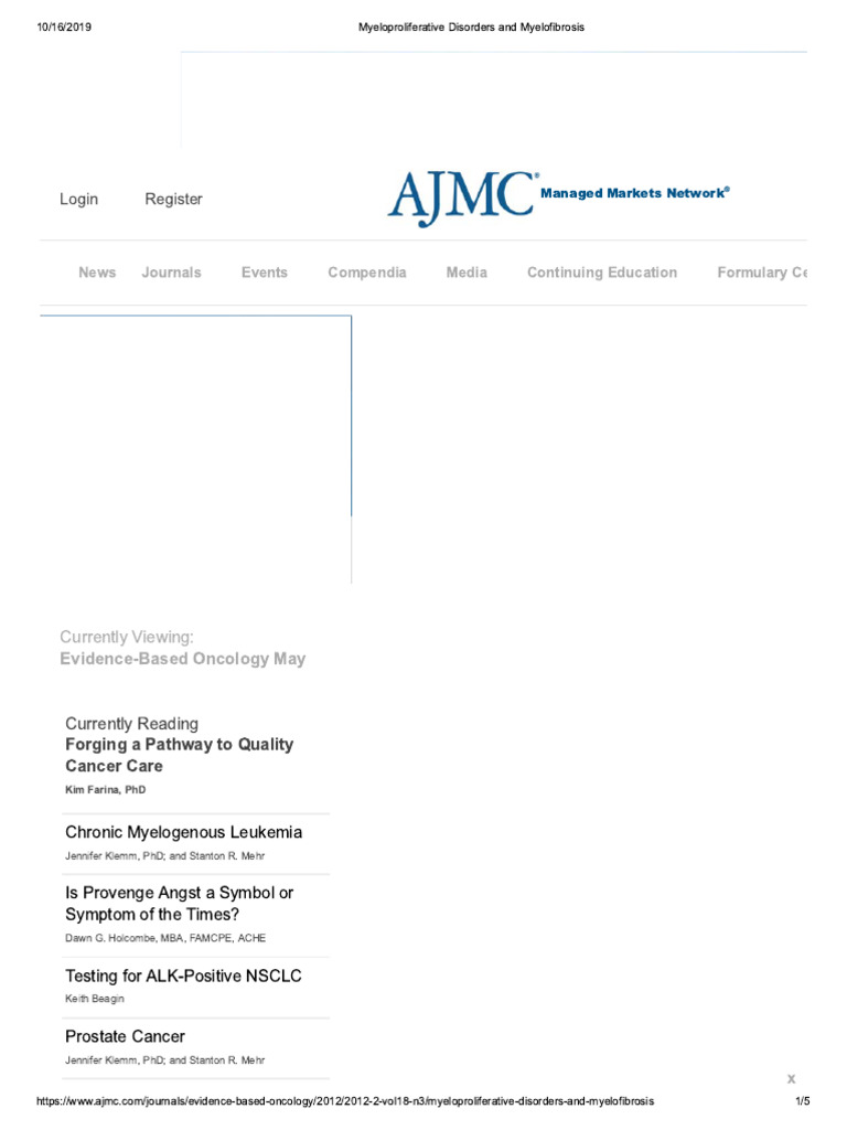 MPD and MF - Ajmc | PDF
